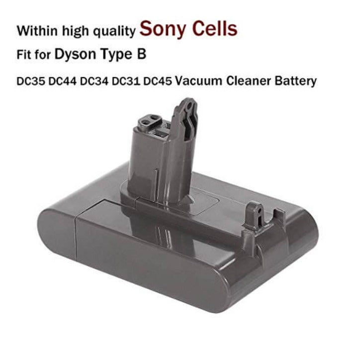For Dyson Battery 22.2V 6.4Ah Replacement | DC35 Battery (Only Fit Typ ...